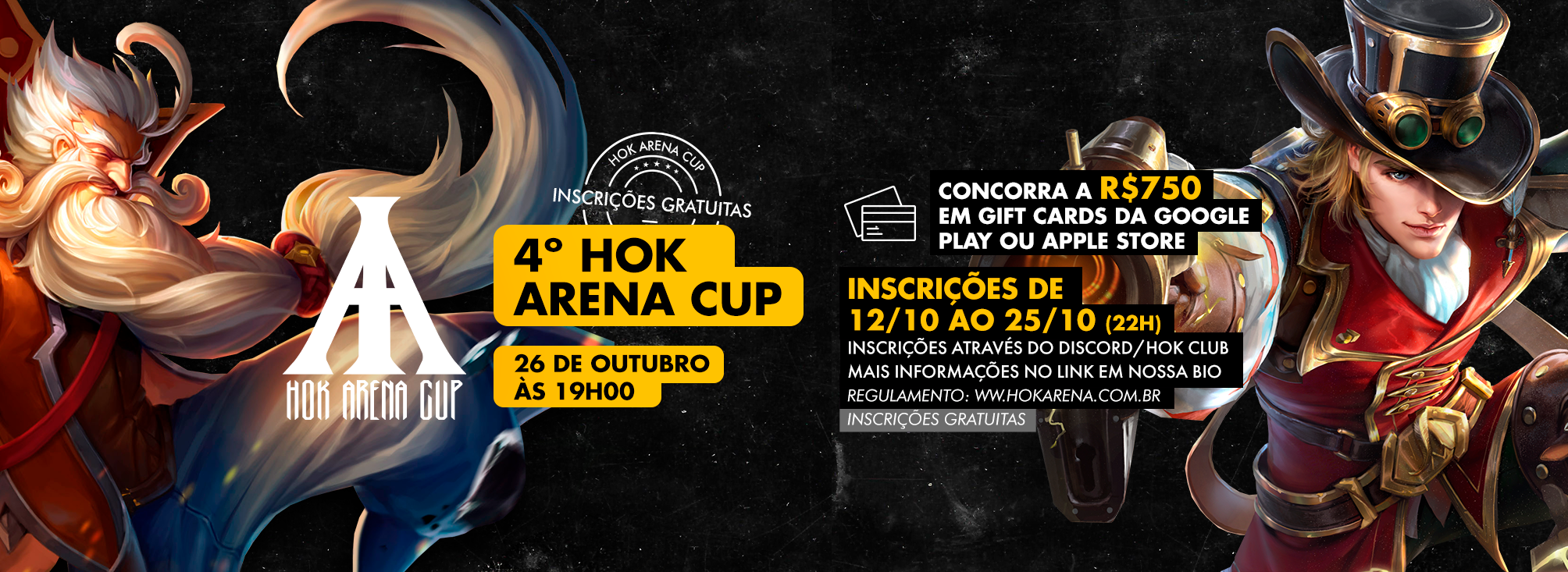 Inscrições para o HOK Arena Cup de Outubro estão abertas! – Honor of ...
